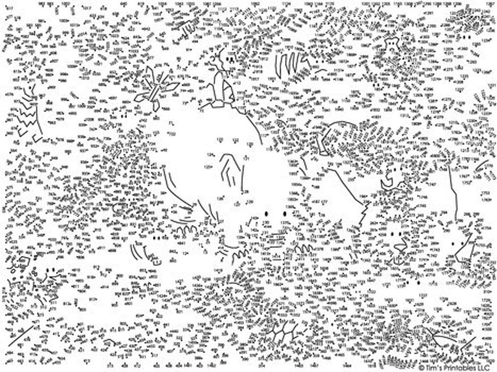 Animals Dot-to-dot / Connect the Dots PDF - 1959 Dots! - Etsy