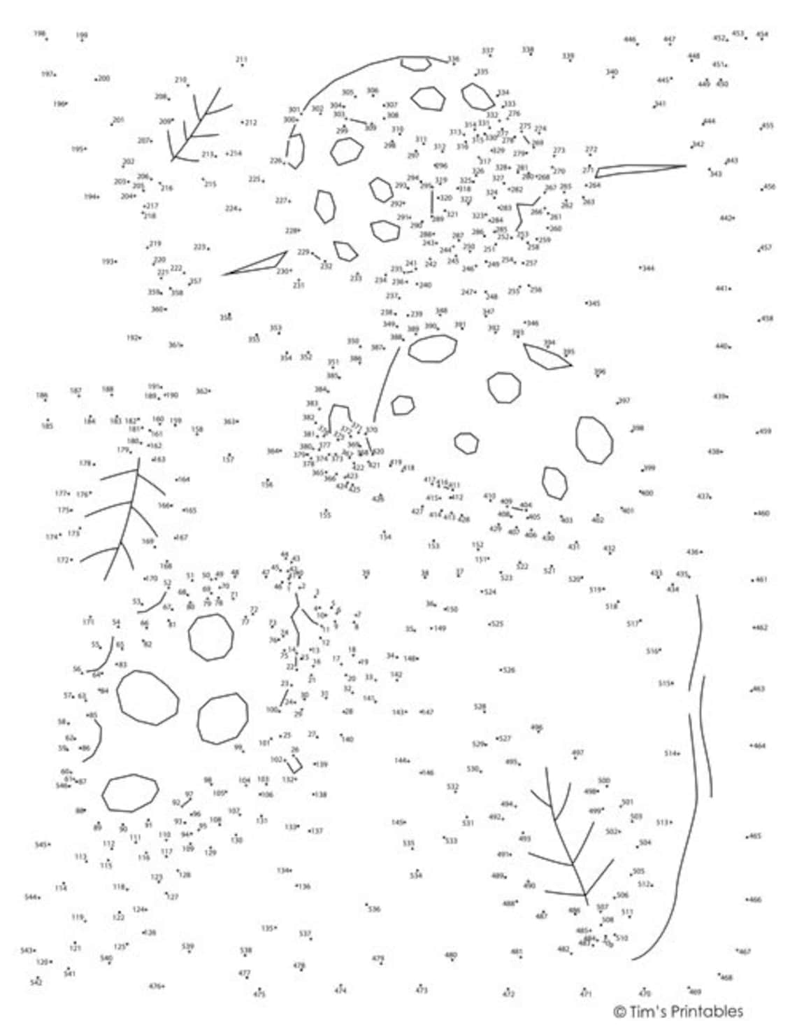 Ladybug Dot-to-dot PDF - Etsy