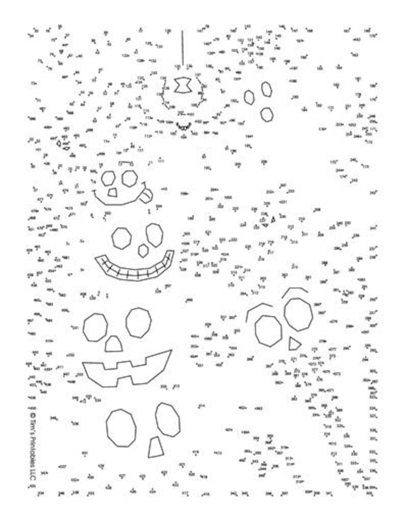 Halloween Extreme Difficulty Dot-to-dot / Connect the Dots Vol. 1 PDF ...