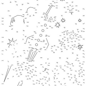 Rocket Ship Dot-to-dot / Connect the Dots - 441 Dots - Etsy