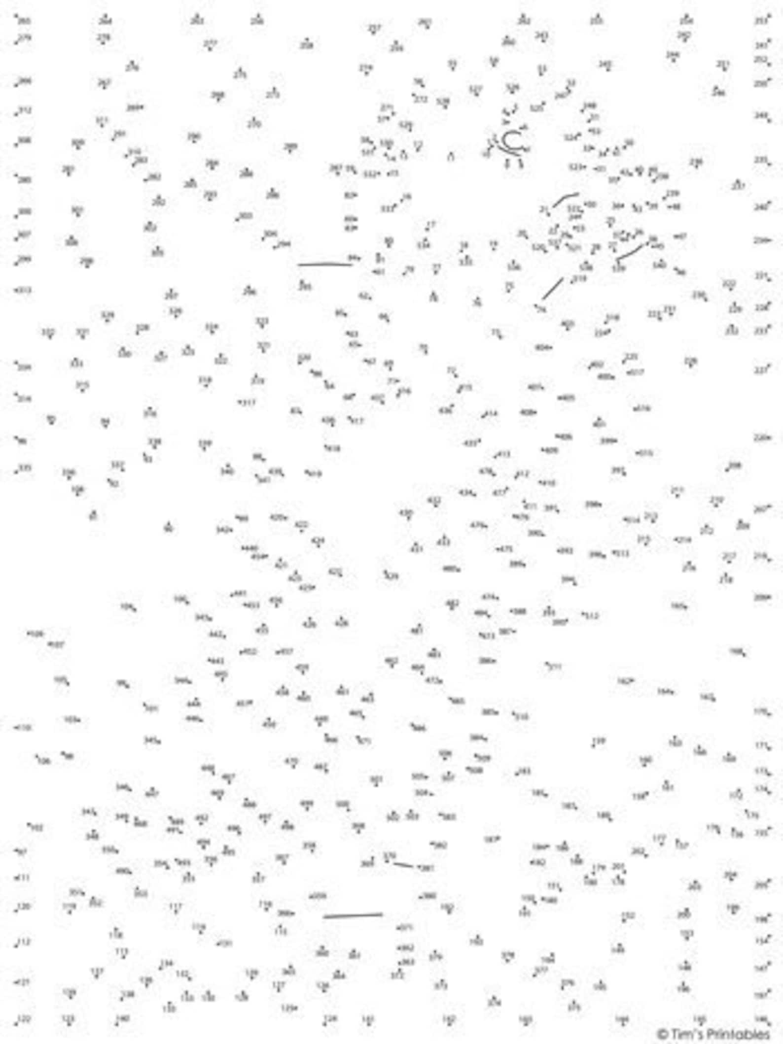 Puffin Extreme Difficulty Dot-to-dot / Connect the Dots PDF - Etsy