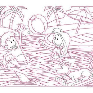 Summer Extreme Difficulty Dot-to-dot / Connect the Dots PDF - 808 Dots ...
