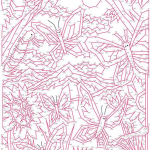 Spring Butterflies Extreme Difficulty Dot-to-dot / Connect the Dots PDF ...