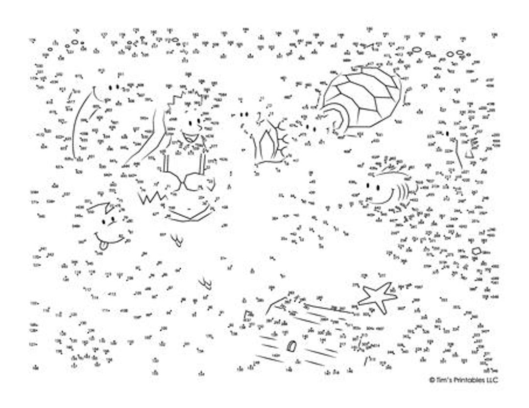 Mermaid Extreme Difficulty Dot-to-dot / Connect the Dots PDF - Etsy