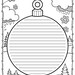 Christmas Ornament Writing Paper Template PDF - Etsy