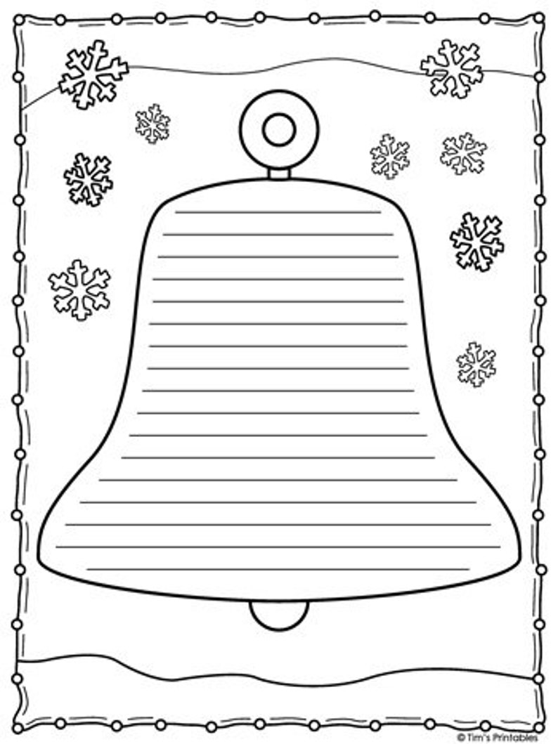 Christmas / Winter Writing Paper Templates - Etsy