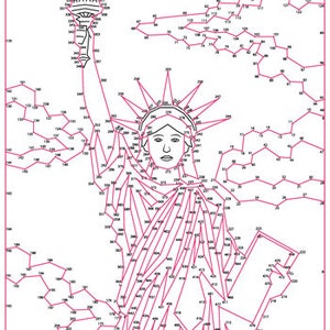 Statue of Liberty Extreme Difficulty Dot-to-dot / Connect the Dots PDF ...