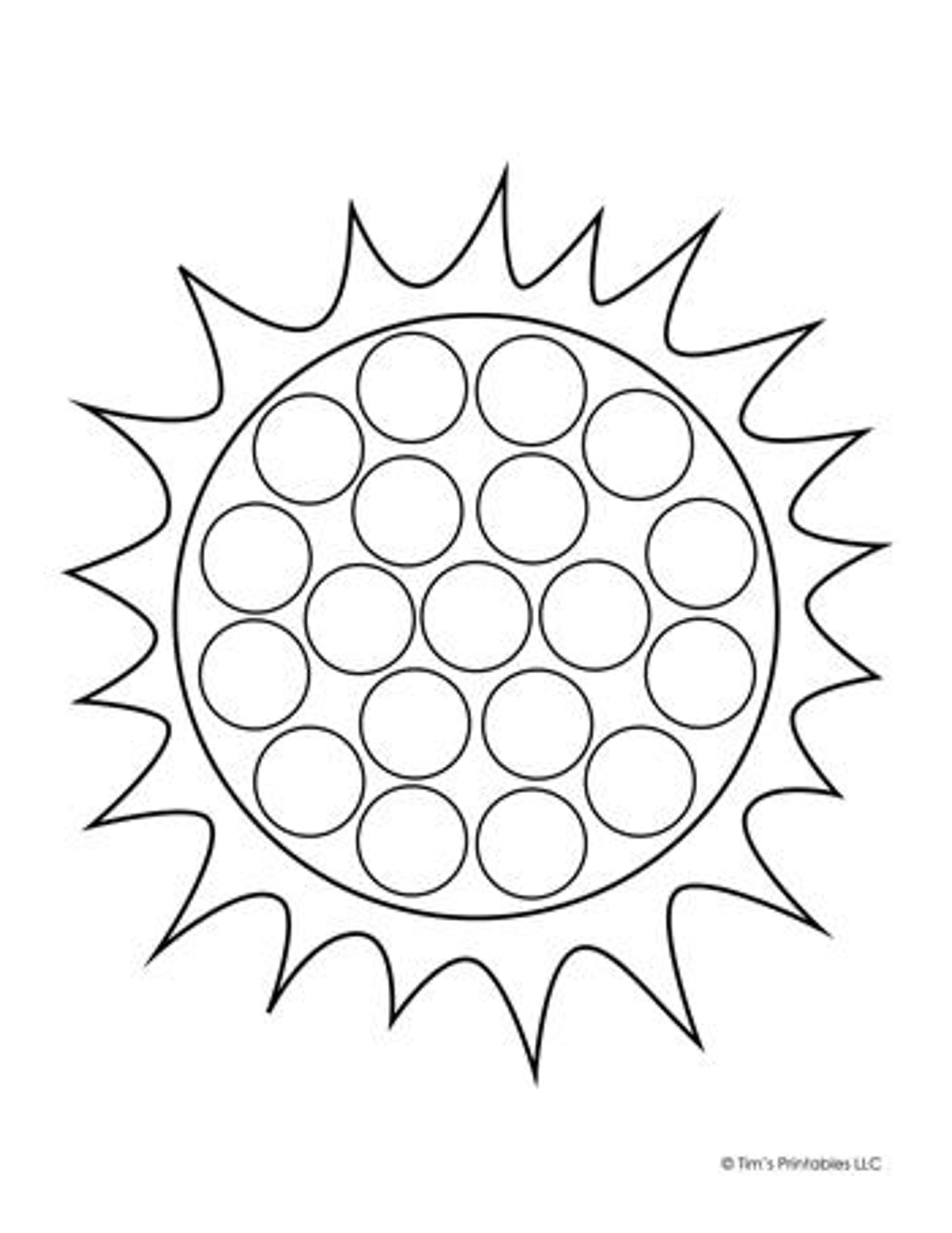 Summer Dot Marker Worksheets - Etsy
