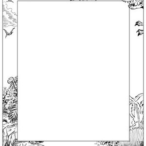 Dinosaur Writing Paper Templates PDF - Etsy