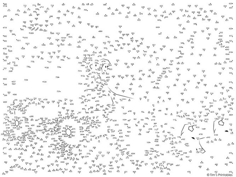 Oregon Trail Dot-to-dot / Connect the Dots PDF - 1030 Dots - Etsy