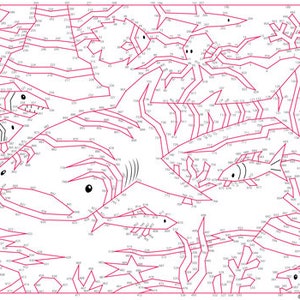 Whale Shark Extreme Difficulty Dot-to-dot / Connect the Dots PDF - Etsy
