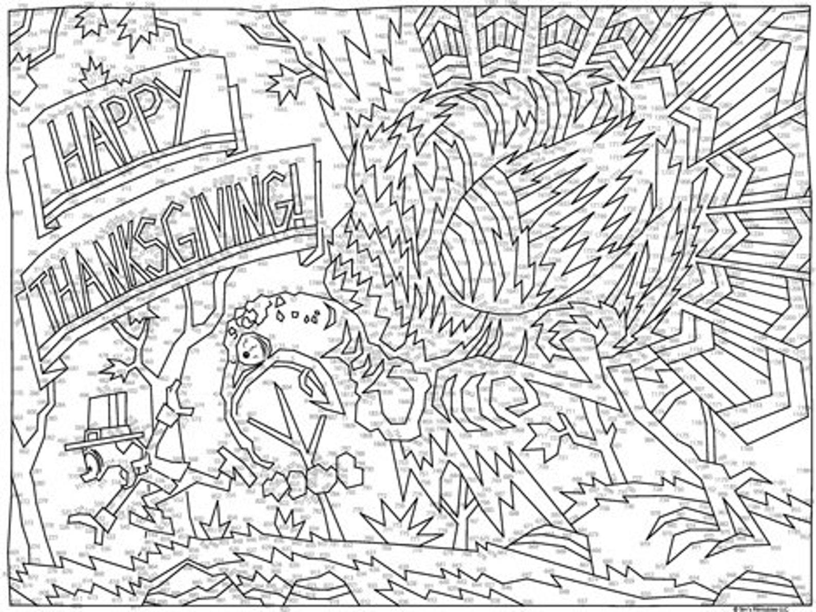 Thanksgiving Extreme Difficulty Dot-to-dot / Connect the Dots PDF - Etsy