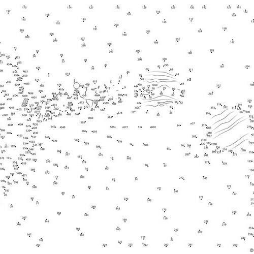 Beach Dot-to-dot / Connect the Dots 828 Dots - Etsy Canada