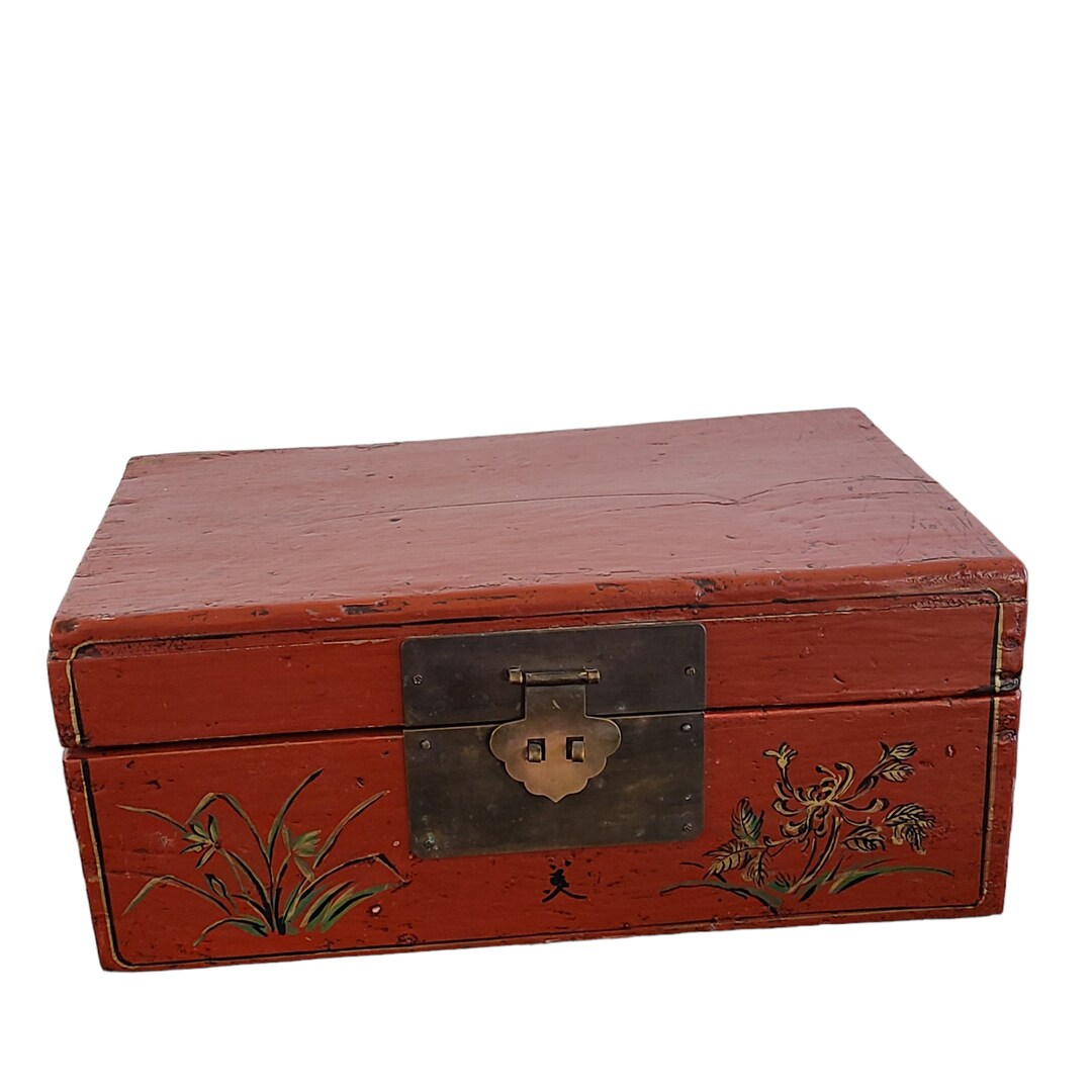 Antique Hand Painted Chinese Box - Etsy