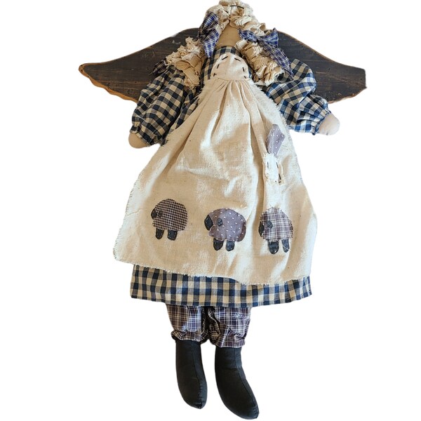 Primitive Angel Doll - Etsy