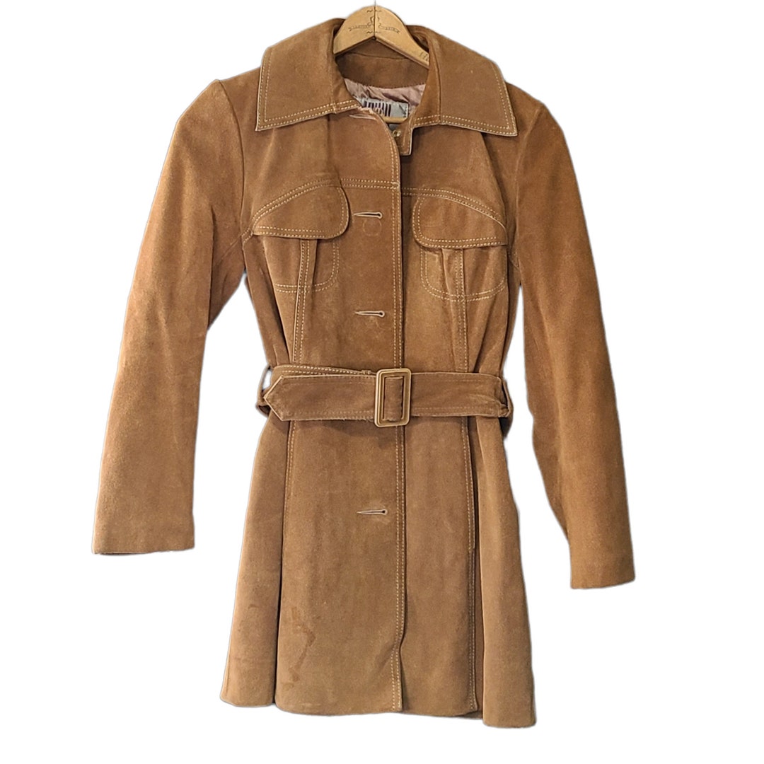 Lantry Leathers Belted Coat - Etsy