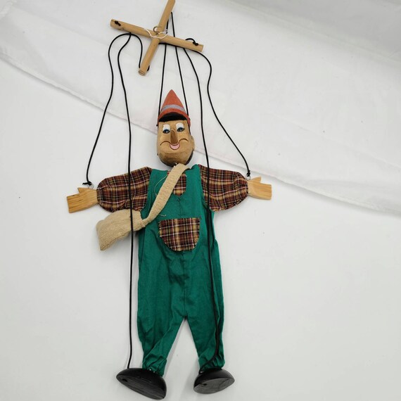 Toys & Games Puppets Toys Vintage hand carved marionette puppet ...