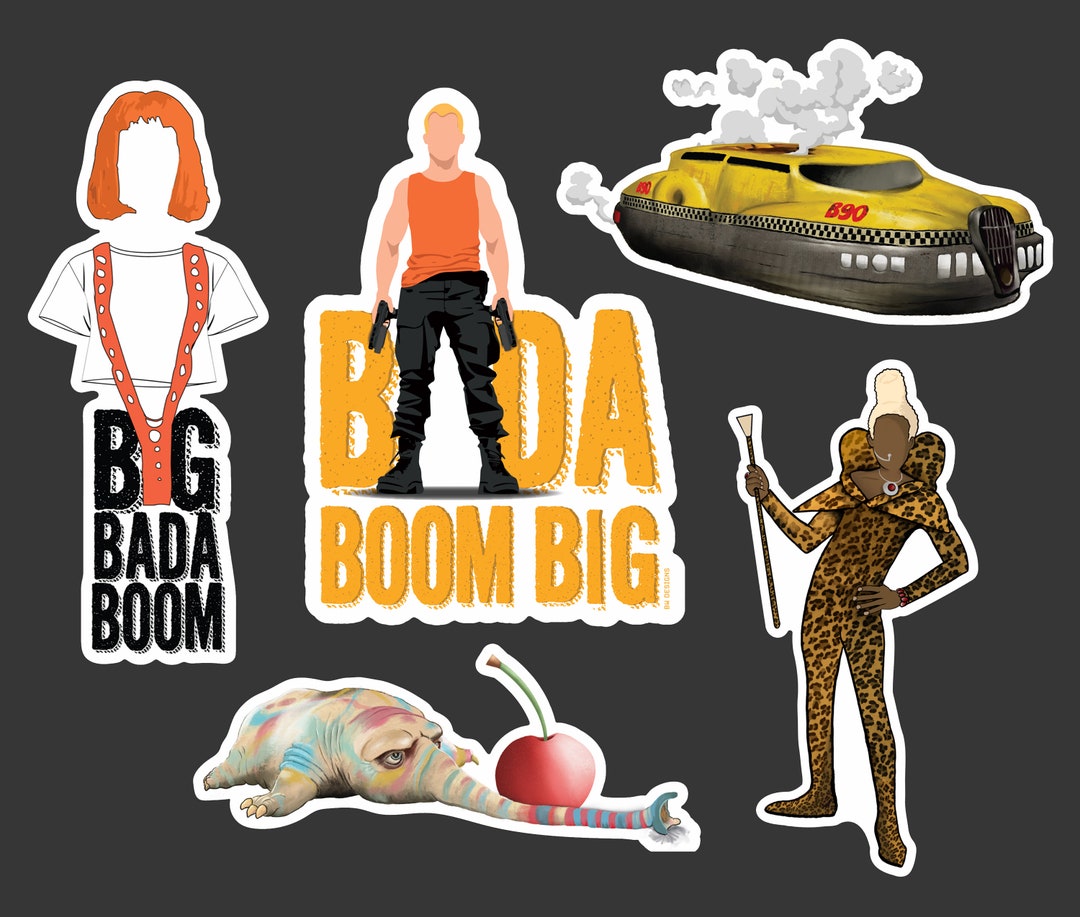 The Fifth Element Die-cut Sticker Leeloo/korben Dallas/picasso/ruby ...