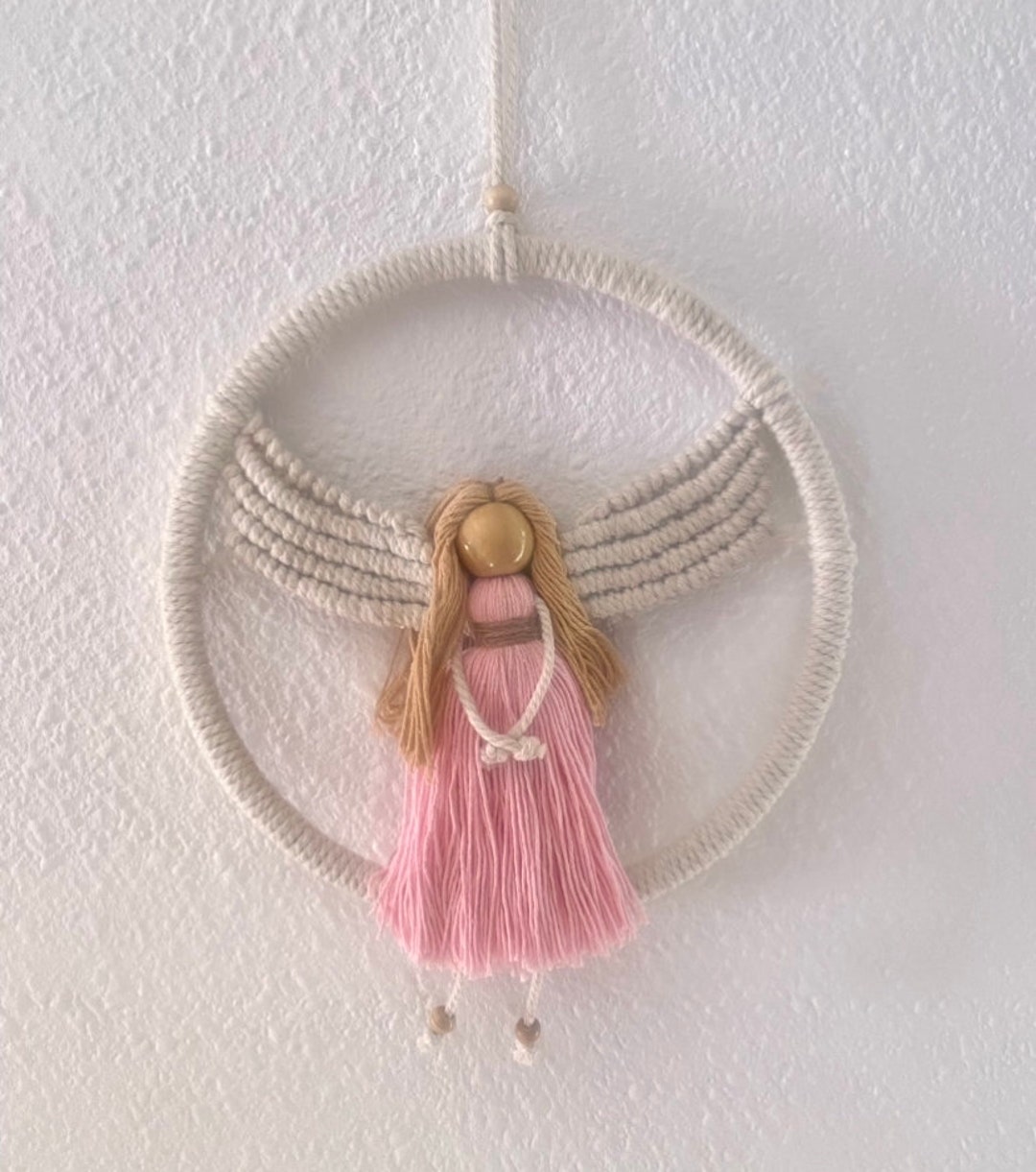 Macrame Angel. Macrame Decoration. Baby Shower Gift Children's ...