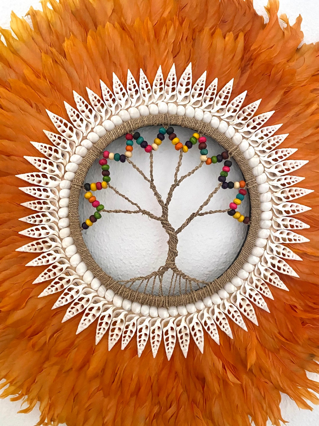 Juju Hat. Juju Tree of Life. Bohemian Decoration. Feather Wall ...