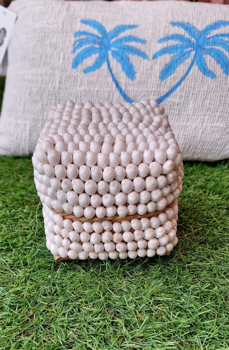 Boho Box. Boho Decor. Bohemian Decor. Jewelry Box. Shellbox. Bamboo Box ...