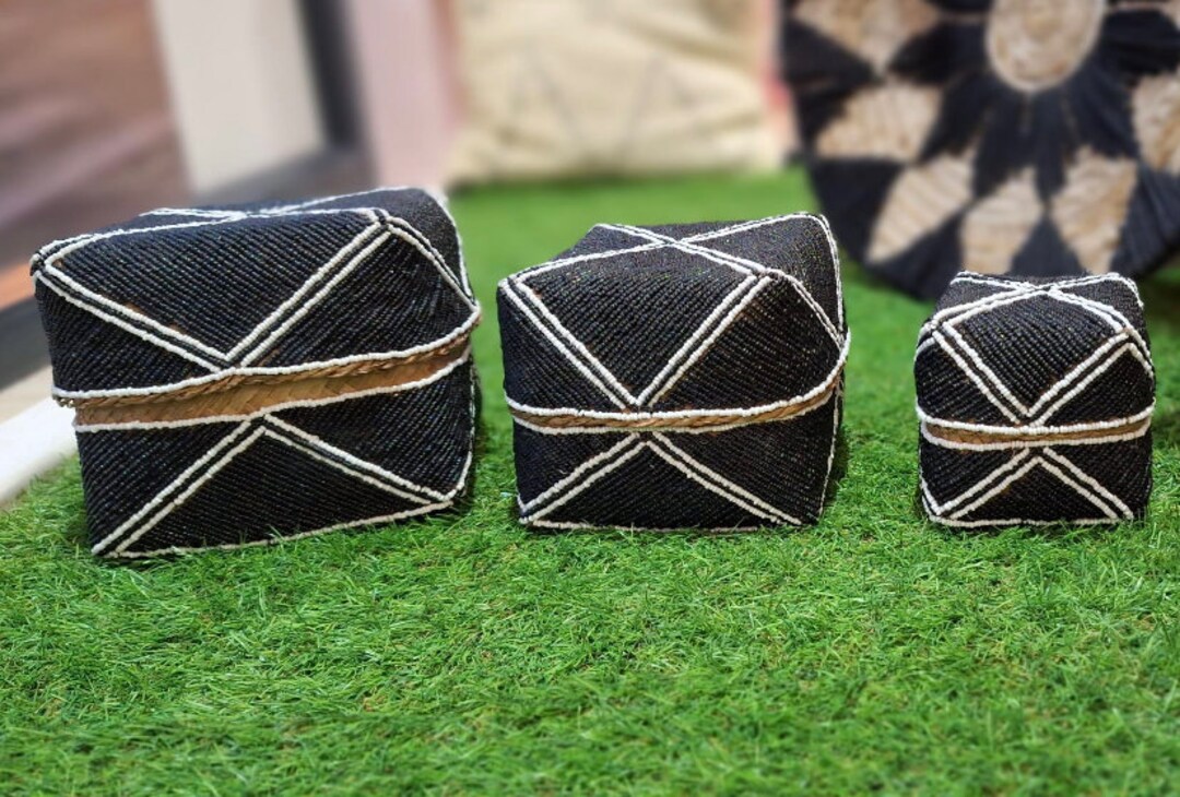 Boho Box. Black Box. Storage Box. White Box. Boho Decor. Jewelry Box ...