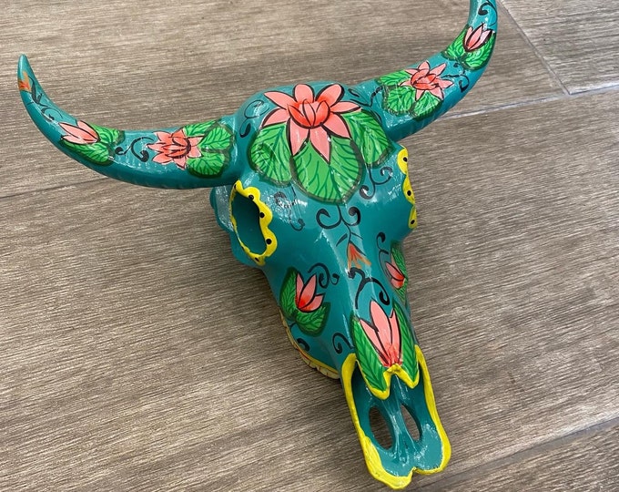 Cows Head. Buffalo Head. Decorated Cow Skull Decorated Skull. Boho Cow ...