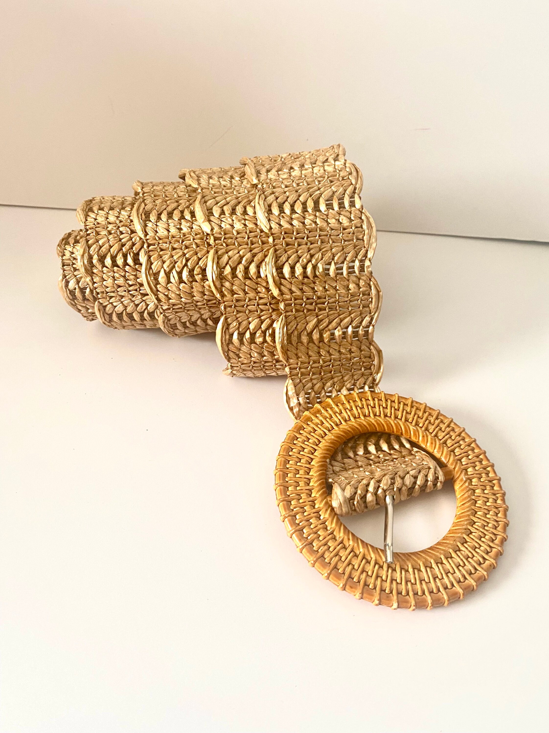 Raffia Belt. Natural Raffia Belt. Summer Raffia Belt. Raffia ...