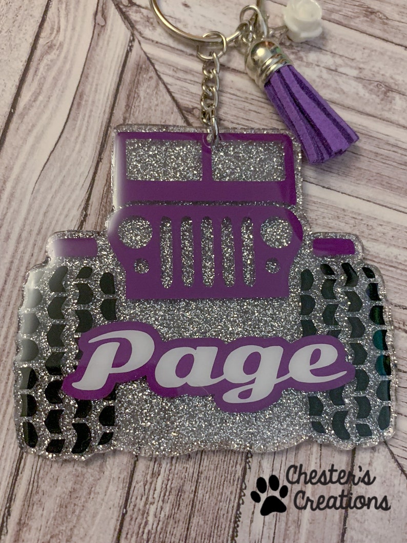 Personalized Jeep Key Chain Off Road Vehicle Keychain | Etsy