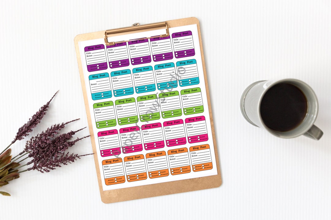 Blog Post Planner Stickers - Etsy