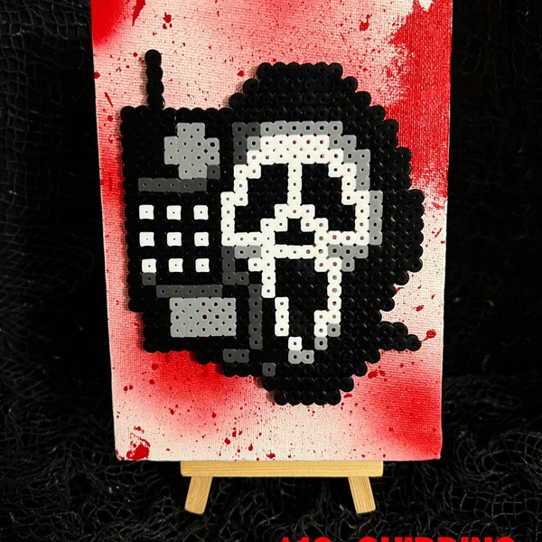 Ghost Face Perler Beads - Etsy