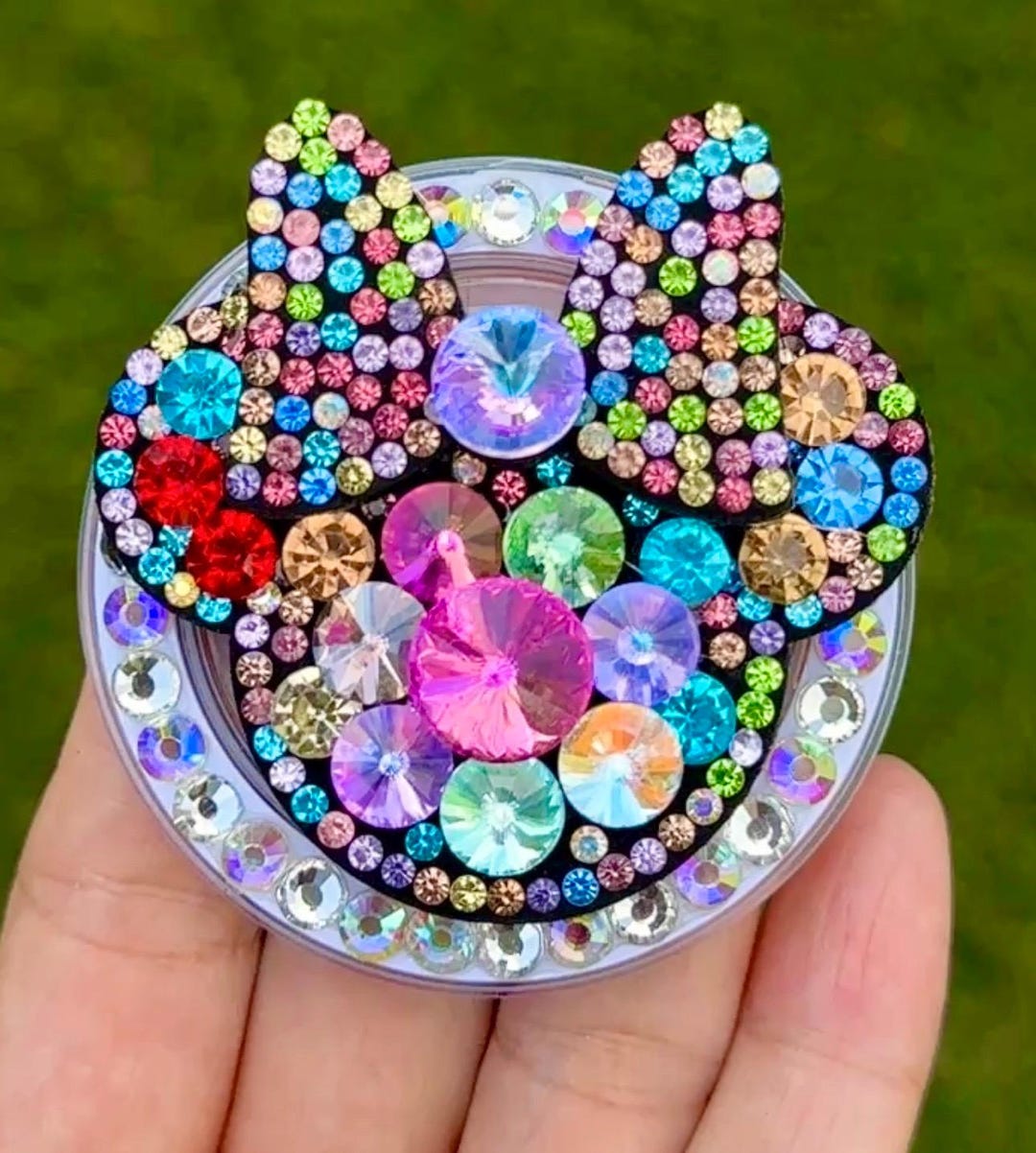 3D Fully Blinged Magnetic Bling Bling Big Gems Colorful Kawaii Mice ...