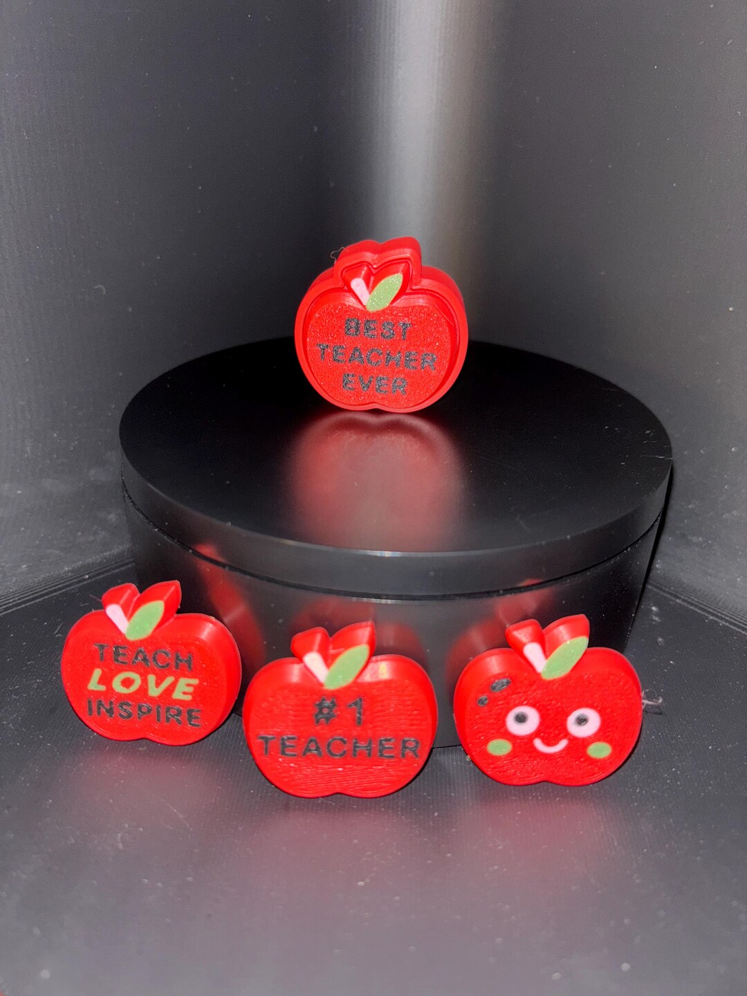 Personalized Teacher Gift – 3D Printed Apple Clicker & Pencil Clicker ...