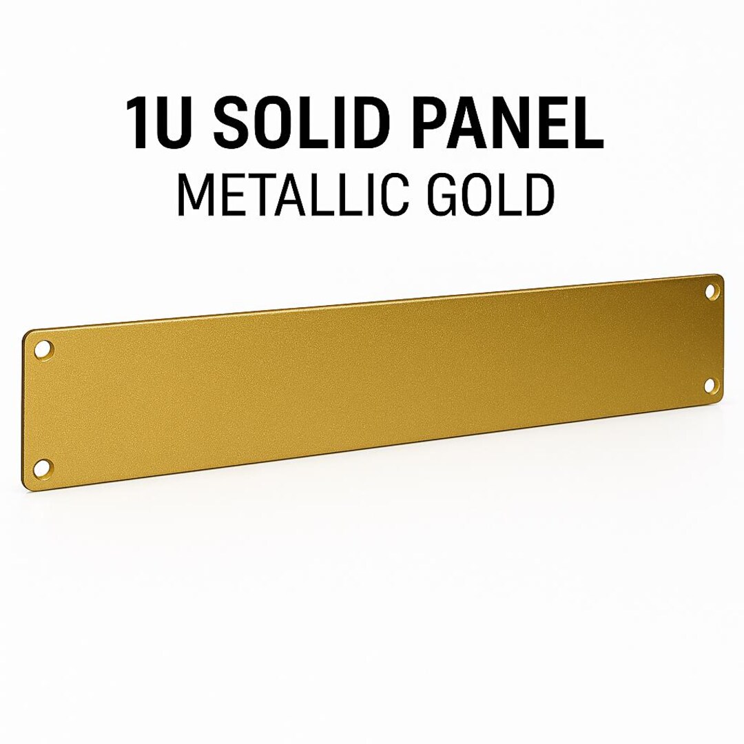Custom Metallic Gold 1U Rack Panel – Steel Cover for 19” Mount Gear - Etsy
