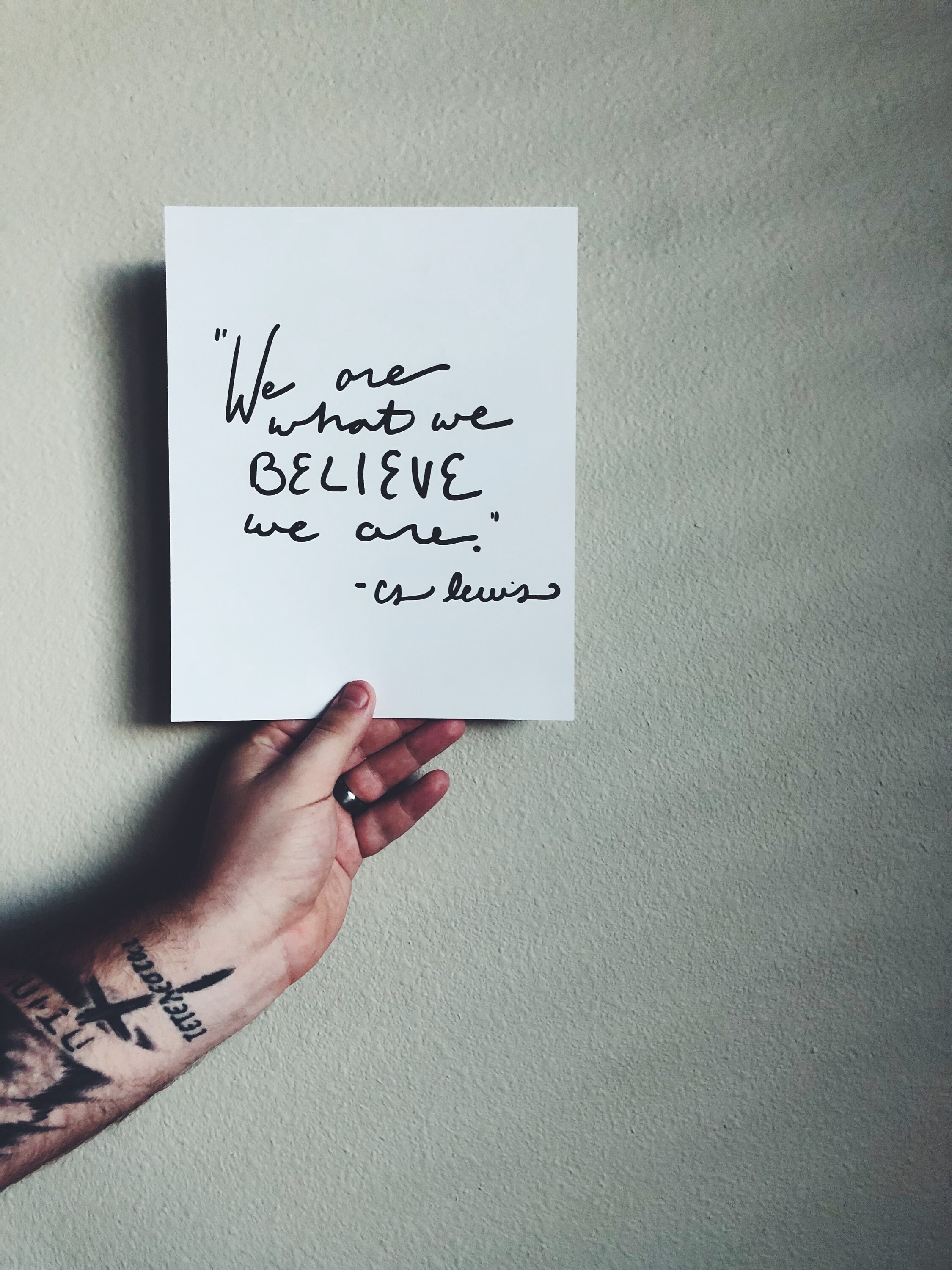 We Are Who We Believe We Are Print - Etsy