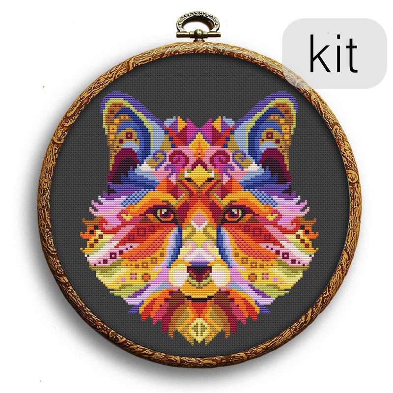 Fox Cross Stitch Kit - Etsy