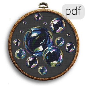 Soap Balloons Counted Cross Stitch Pattern PDF - Etsy