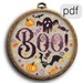 Boo! Halloween Cross Stitch Pattern PDF - Etsy