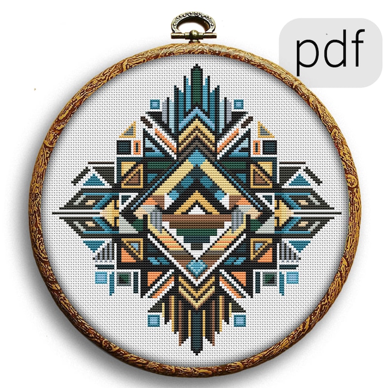 Indian Cross Stitch - Etsy