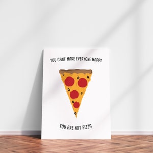 PIZZA DIGITAL PRINT - Funny Wall Art, Pizza Art, Pizza Wall Artprint ...