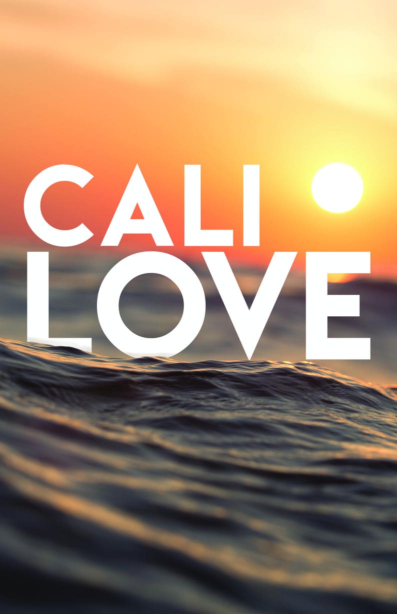 CALIFORNIA LOVE DIGITAL Print Gift for Men Home Wall - Etsy