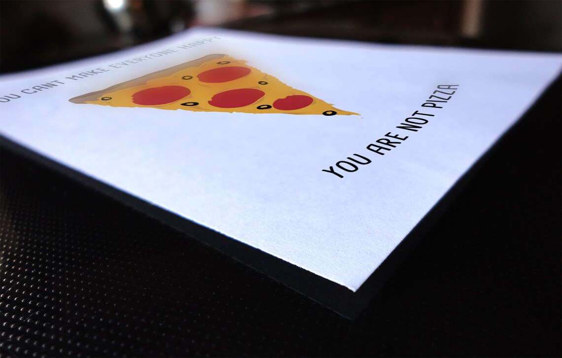 PIZZA DIGITAL PRINT Funny Wall Art, Pizza Art, Pizza Wall Artprint ...