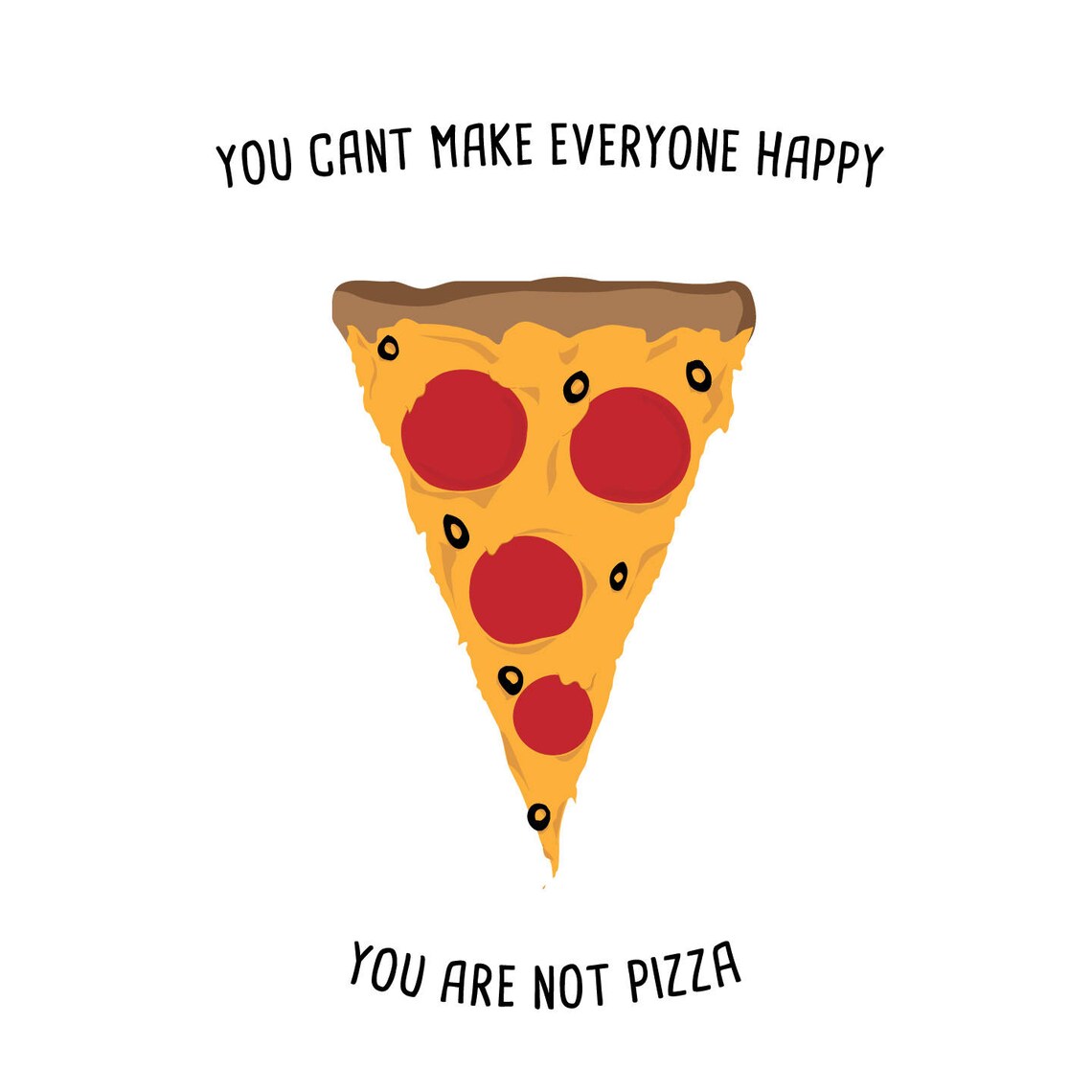 PIZZA DIGITAL PRINT Funny Wall Art, Pizza Art, Pizza Wall Artprint ...