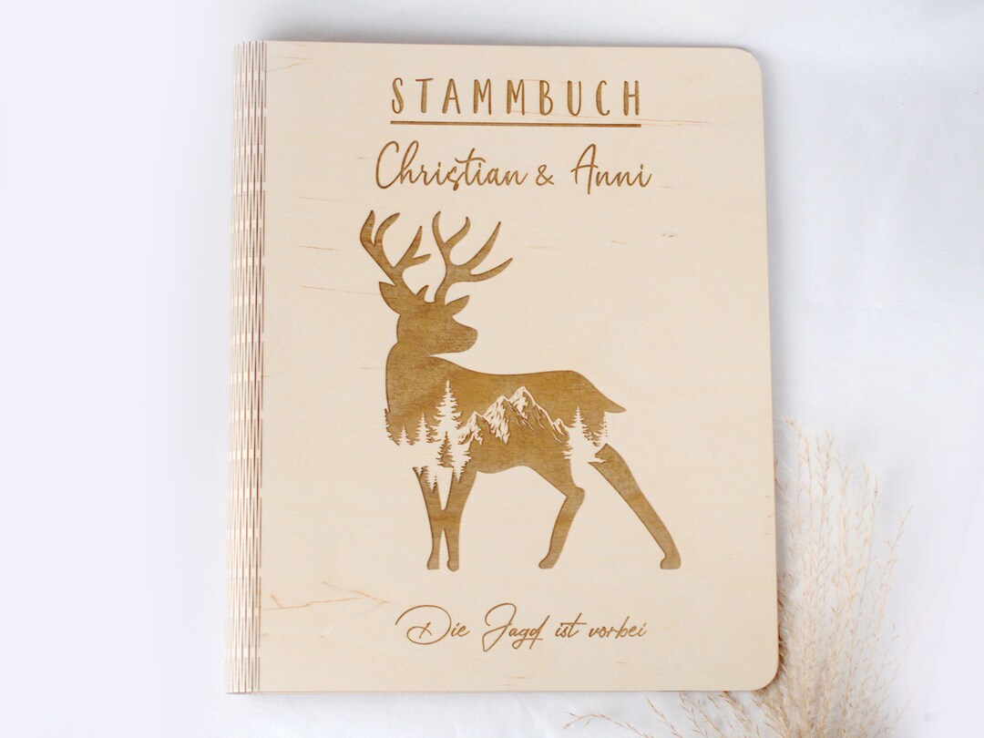 Personalized Family Log Book Made of Wood DIN A5 A4 Ring - Etsy