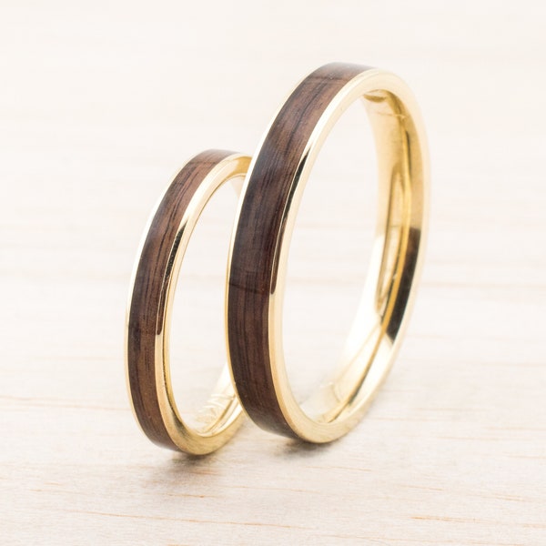 Wooden Ring Set - Etsy