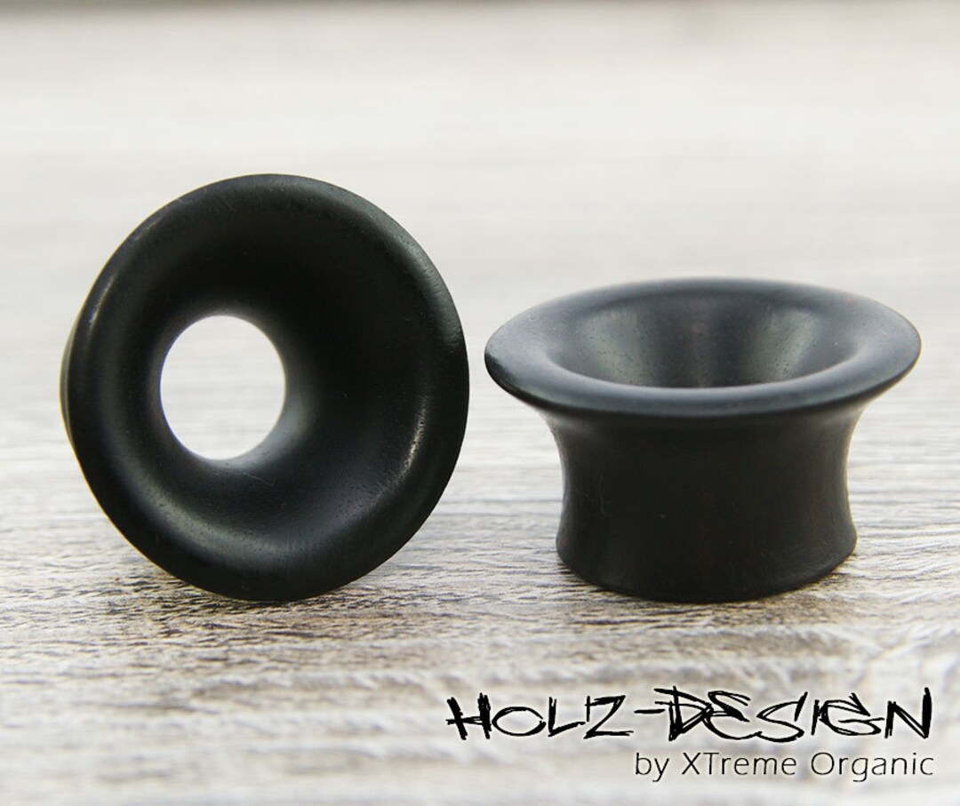 4 - 30mm Pair Organic Ear Gauge Plugs Flesh Tunnel Mushroom Shaped ...