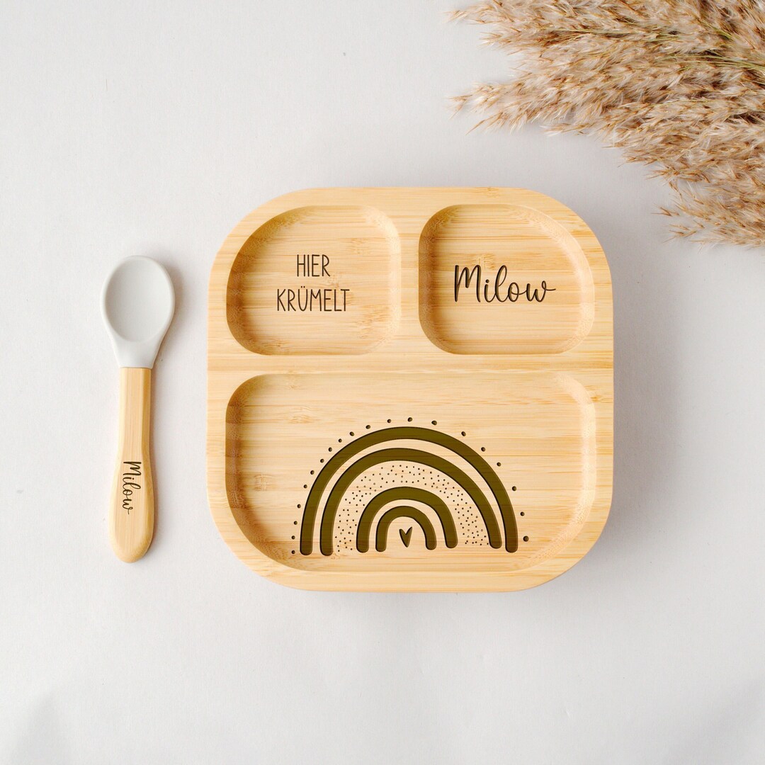 Personalized Baby Plate, Baby Gift Birth, Personalized Children's ...