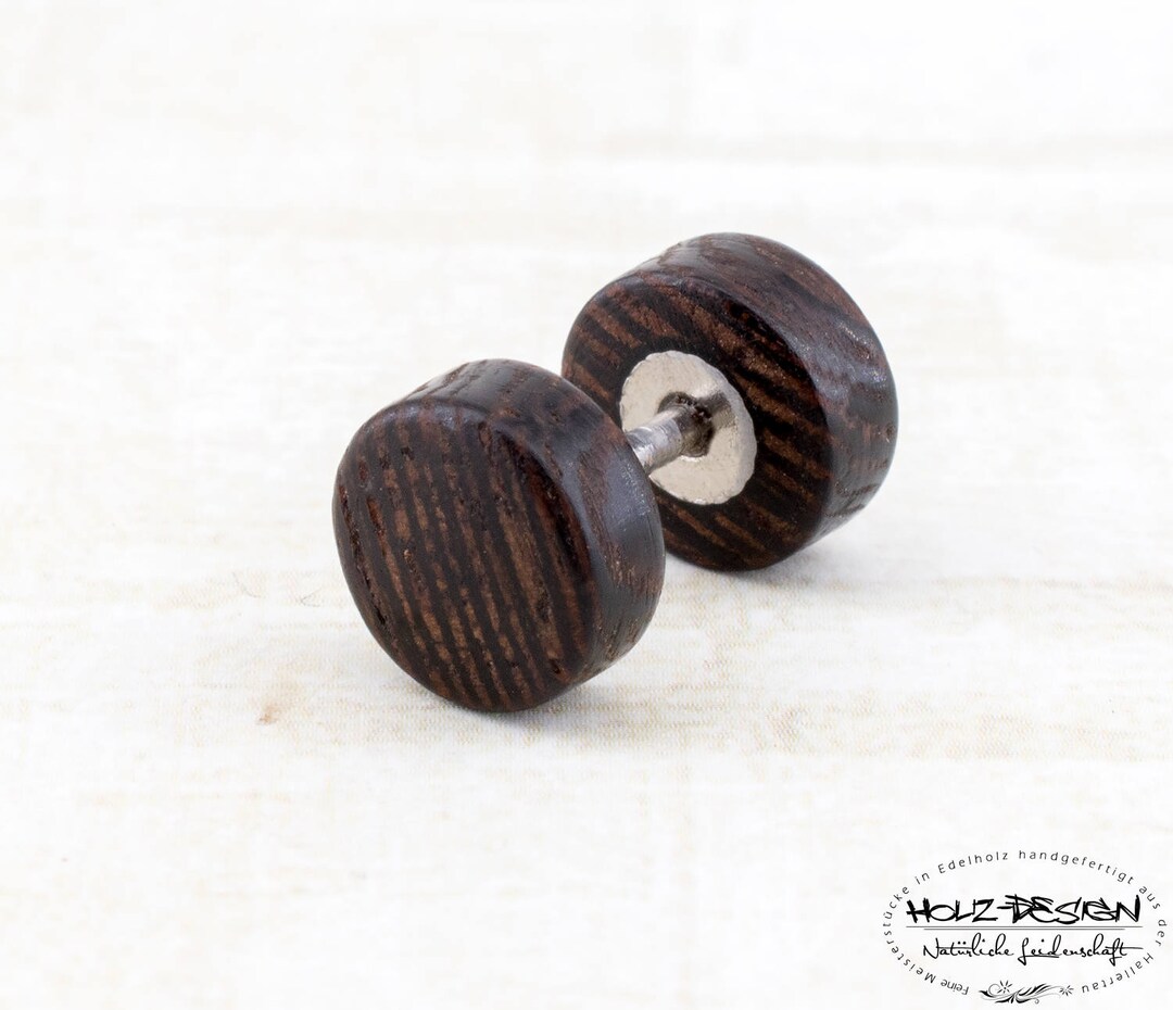 Fake Plug Earrings Wooden Fake Plugs Faux Gauge Plug 8 - Etsy