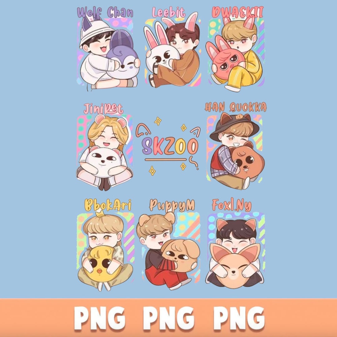 Stray Kids Skzoo Characters Bundles PNG, Felix Stray Kids, Stray Kids ...