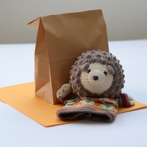 Hand Knitted Hand Puppet in Organic Cotton - Etsy